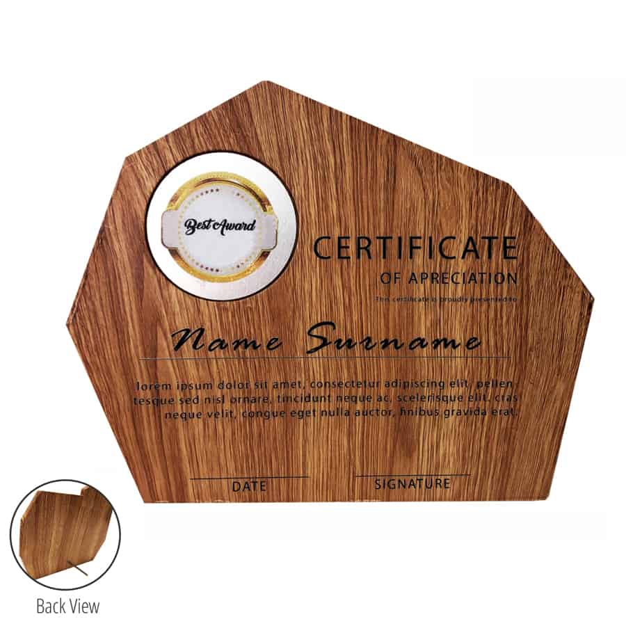 Buy Quality Wooden Plaque ALWP0442 at Trophy-World Malaysia